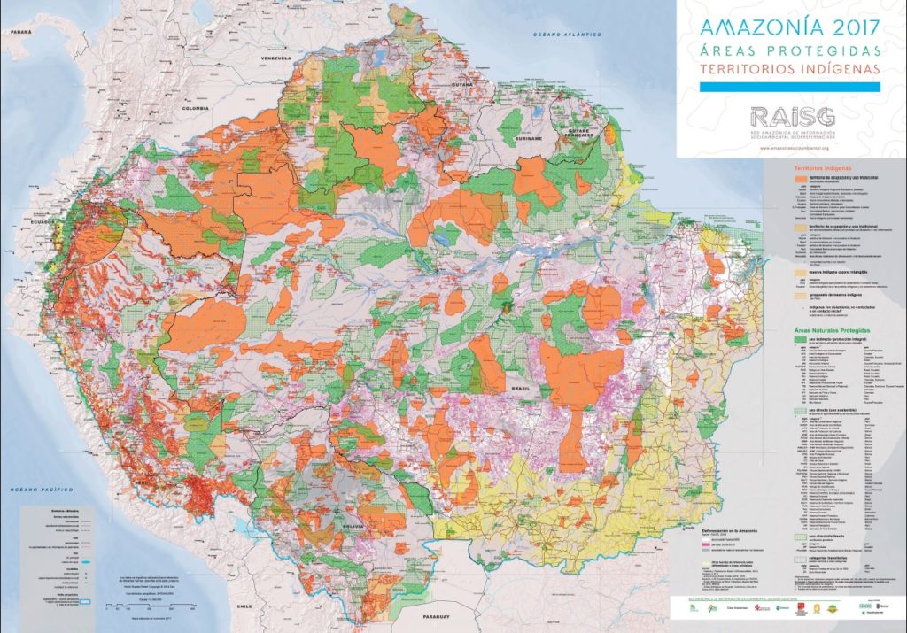 Amazonia 2017 – Protected areas and indigenous territories – RAISG